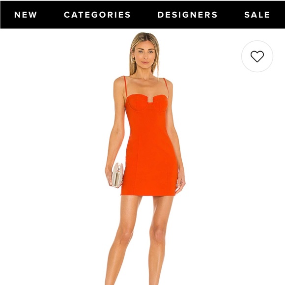 REVOLVE | Dresses | X Revolve Noelle Mini Dress In Red Orange | Poshmark